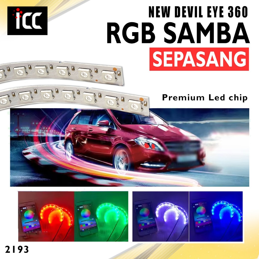 Ojo De Diablo RGB 360 Matriz Bienvenida Samba 22 Led Marca ICC | Shopee México