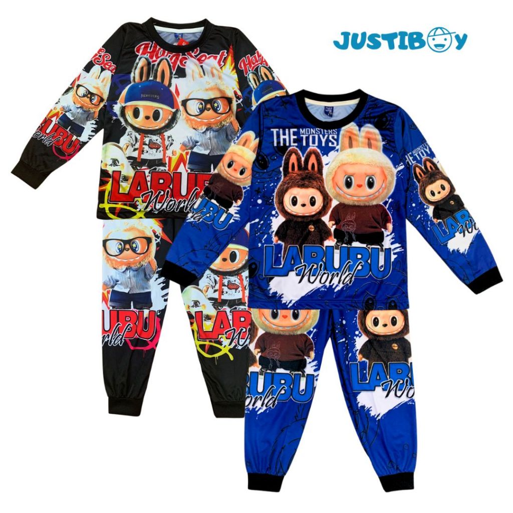 Labubu Pijama Para Niños/Manga Larga El Personaje Monstruo Ropa De ...