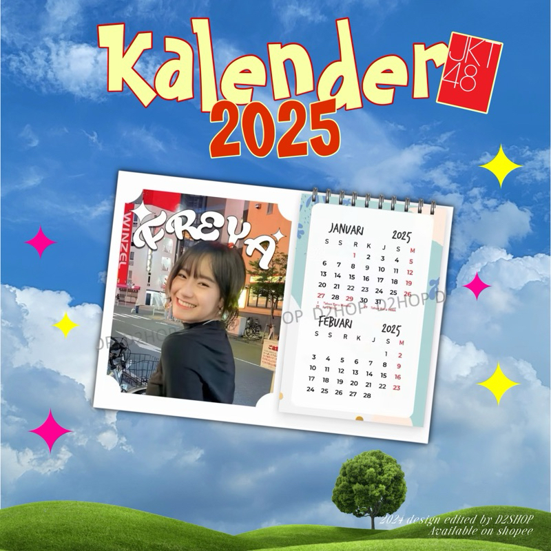 Jkt48 2025 FREYA MUTHE FENI MARSHA Calendario | Shopee México