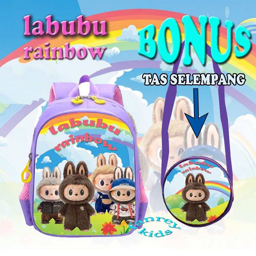 Fk112-LABUBU Bolsa De Los Niños/Escuela Mochila Calabaza Muñeca ...