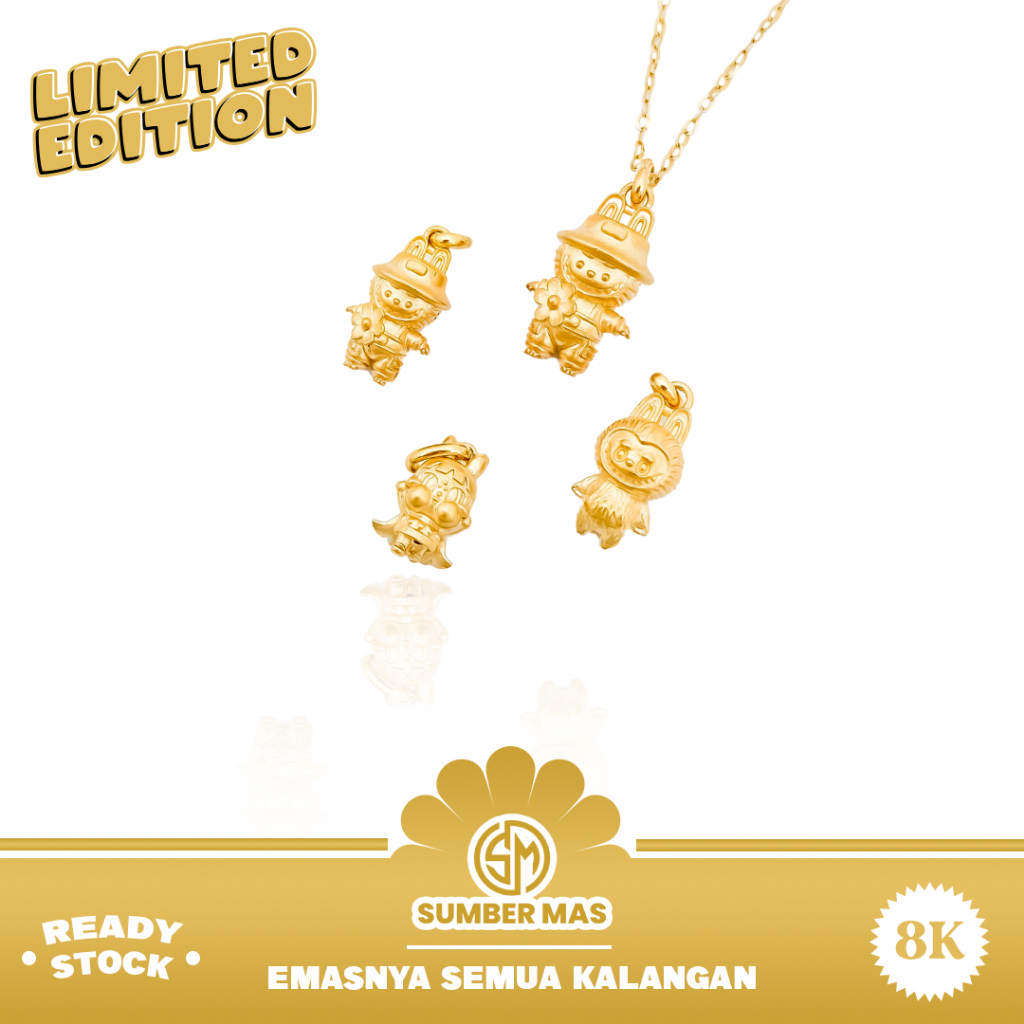 Labubu Oro Moda Edición Limitada 8K Colgante-SUMBER MAS | Shopee México