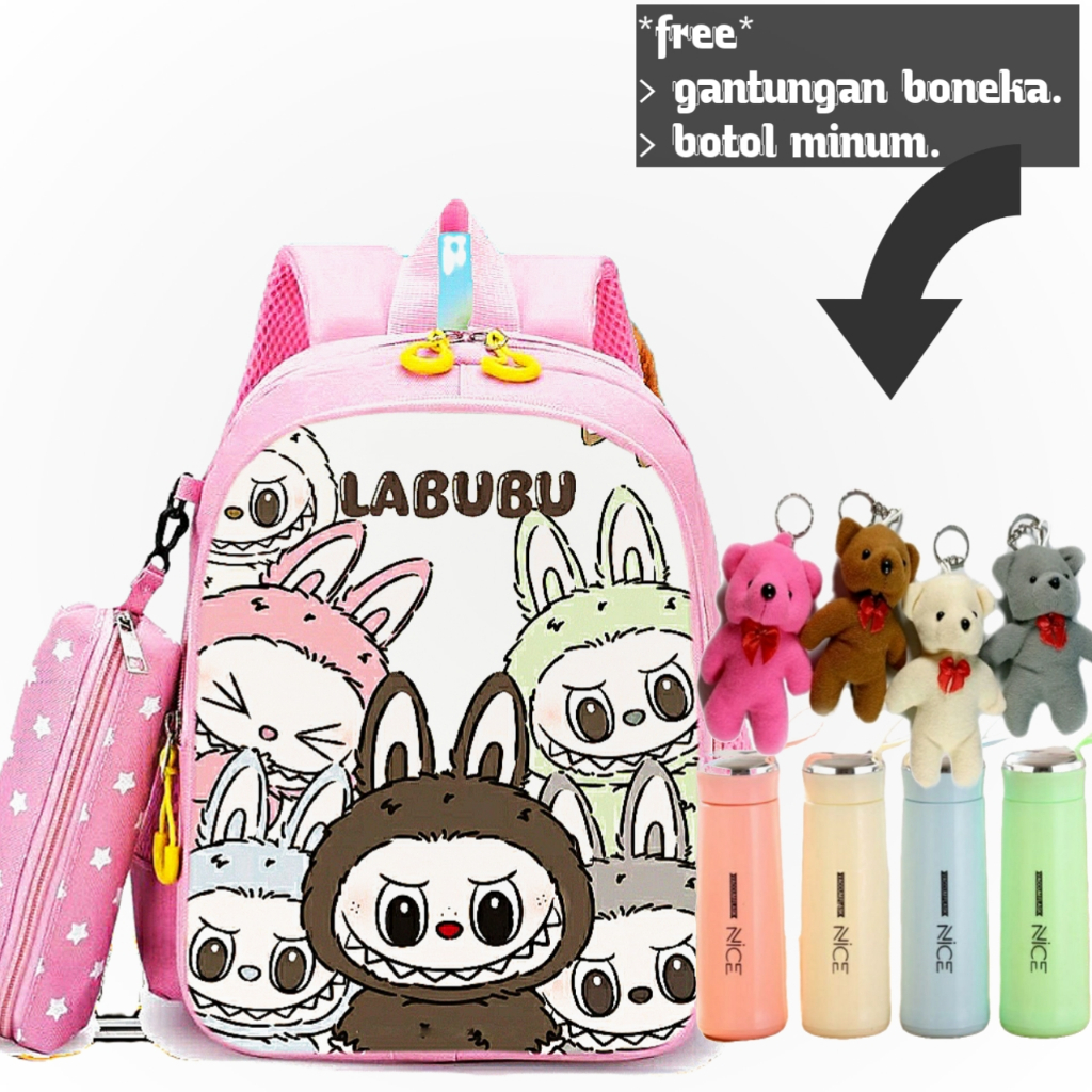 Yoldan _ Shop VIRAL LABUBU Mochilas Escolares Para Niños De Personajes ...