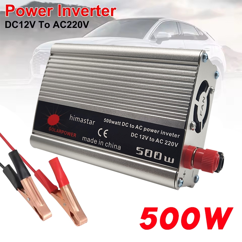 Inversor De Energía 500/6000 Vatios DC A AC Batería Eléctrica Multiusos Gran Potencia 500W Coche ...
