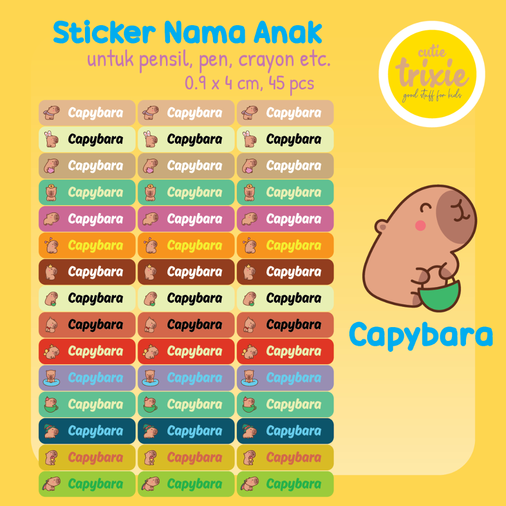 Etiqueta Adhesiva Con El Nombre De Los Niños Para El Lápiz Crayón ...