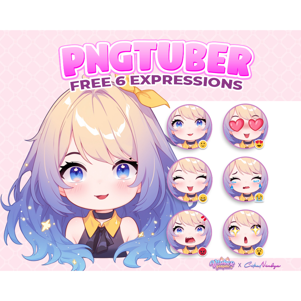 PNG Tuber | Avatar Virtual Adorable Para E Influencer | Shopee México