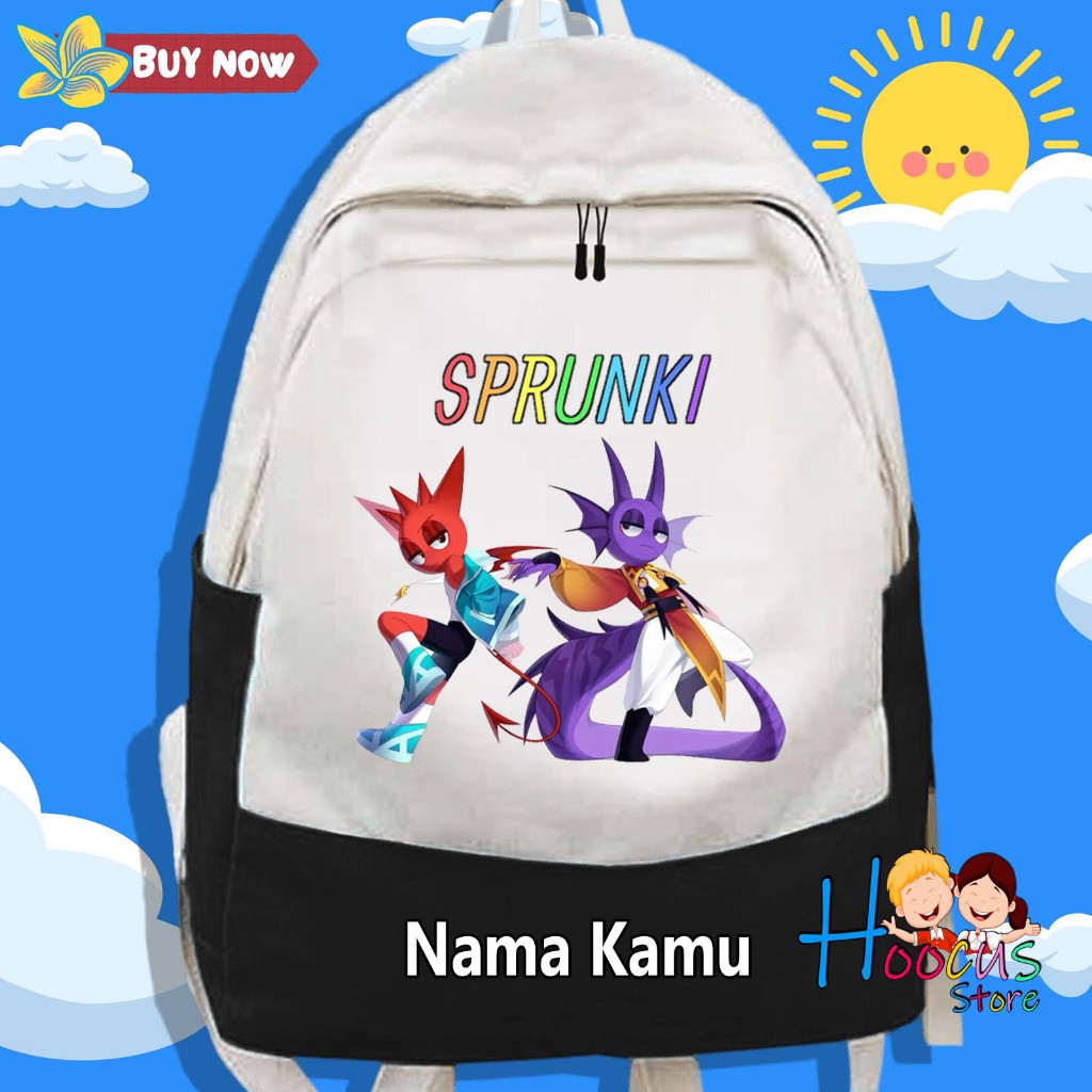 Sprunki INCREDIBOX Mochila Escolar Para Niños/Infantil Raddy Y Durple ...