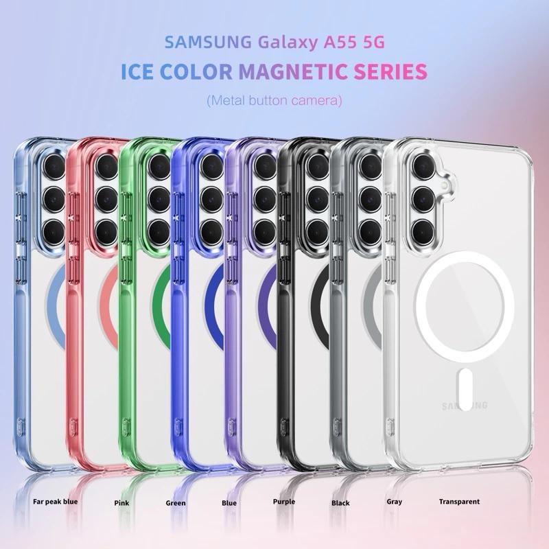 Funda Magsafe Samsung Galaxy A55 5G/A54 A35 A34 A16 S24 FE 2024 Lista De Chapado Dura Original ...