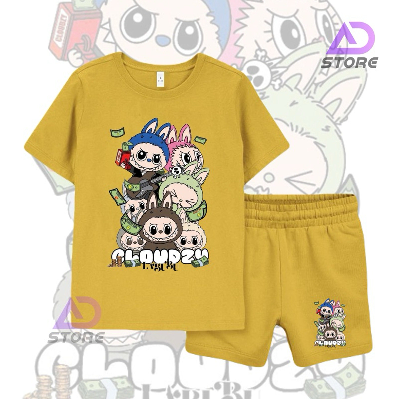 Conjunto De Camiseta Para Niños/Cloudzy Labubu Personaje De Dibujos ...