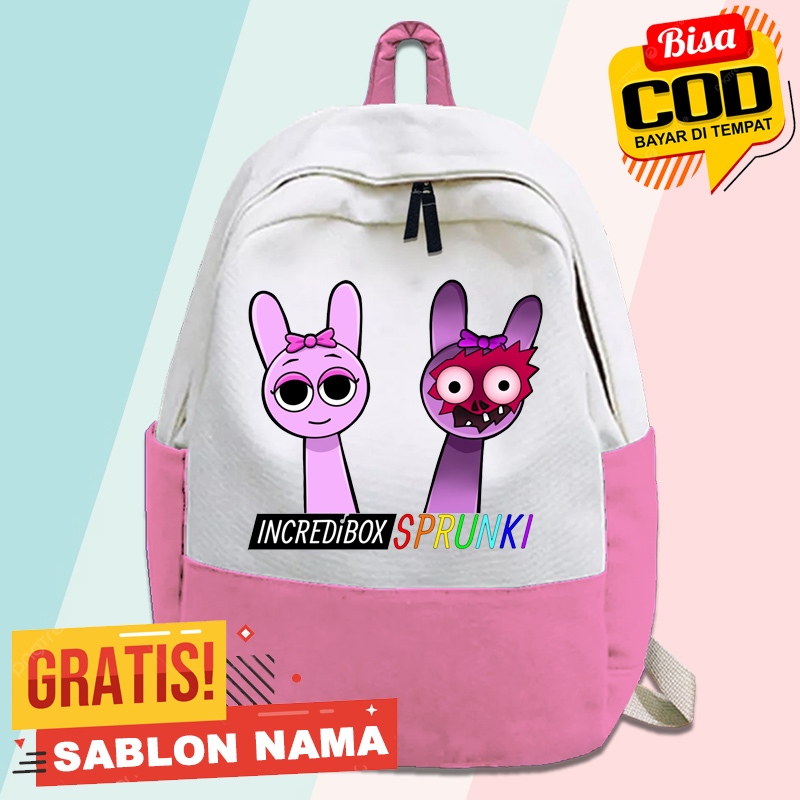 Mochila Escolar Infantil Sprunki Incredibox Pinky Horror | Shopee México