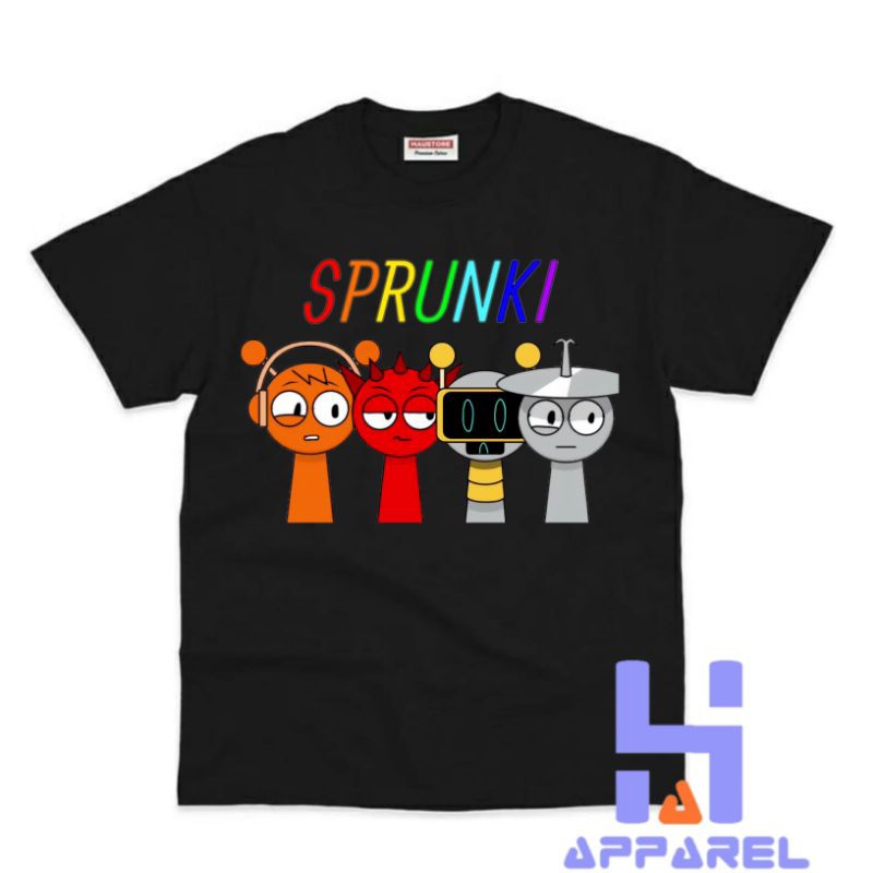 Ropa Para Niños INCREDIBOX SPRUNKI Naranja Rojo FUN BOT Plata | Shopee ...