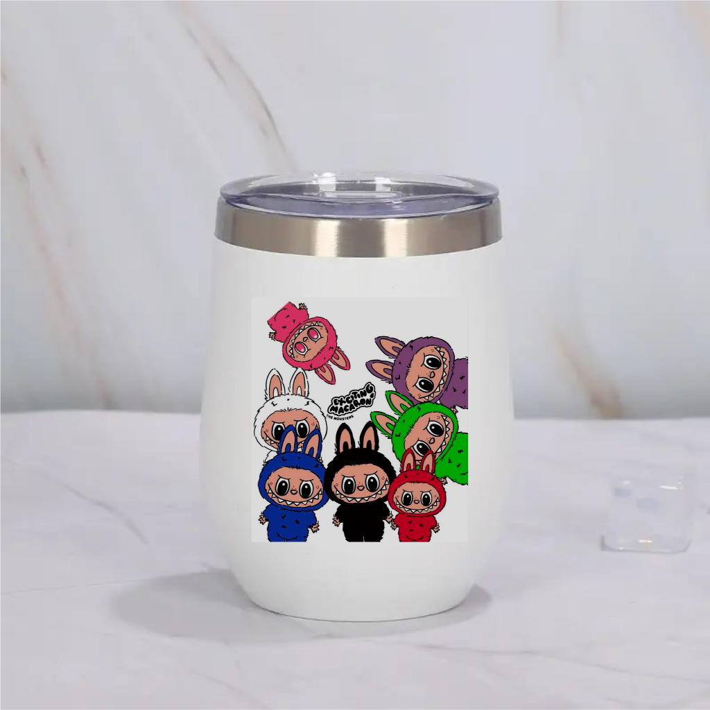 Taza De Vidrio Caliente Y Fría Para Beber Imagen De Dibujos Animados ...