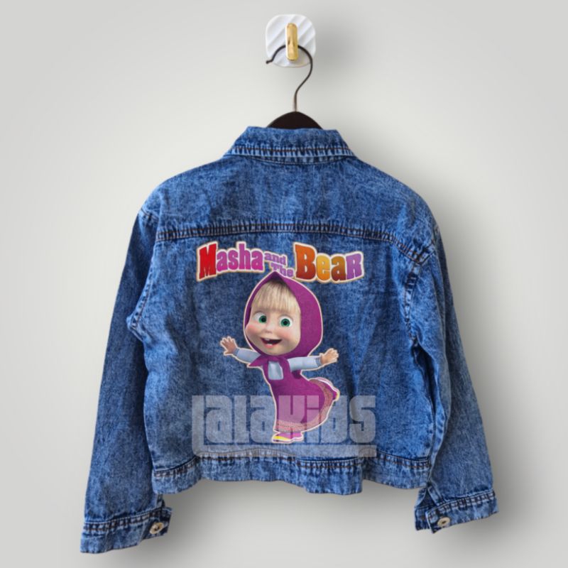 Chamarra De Jean Para Niños Con Masha Y El Oso Variaciones De Imagen ...