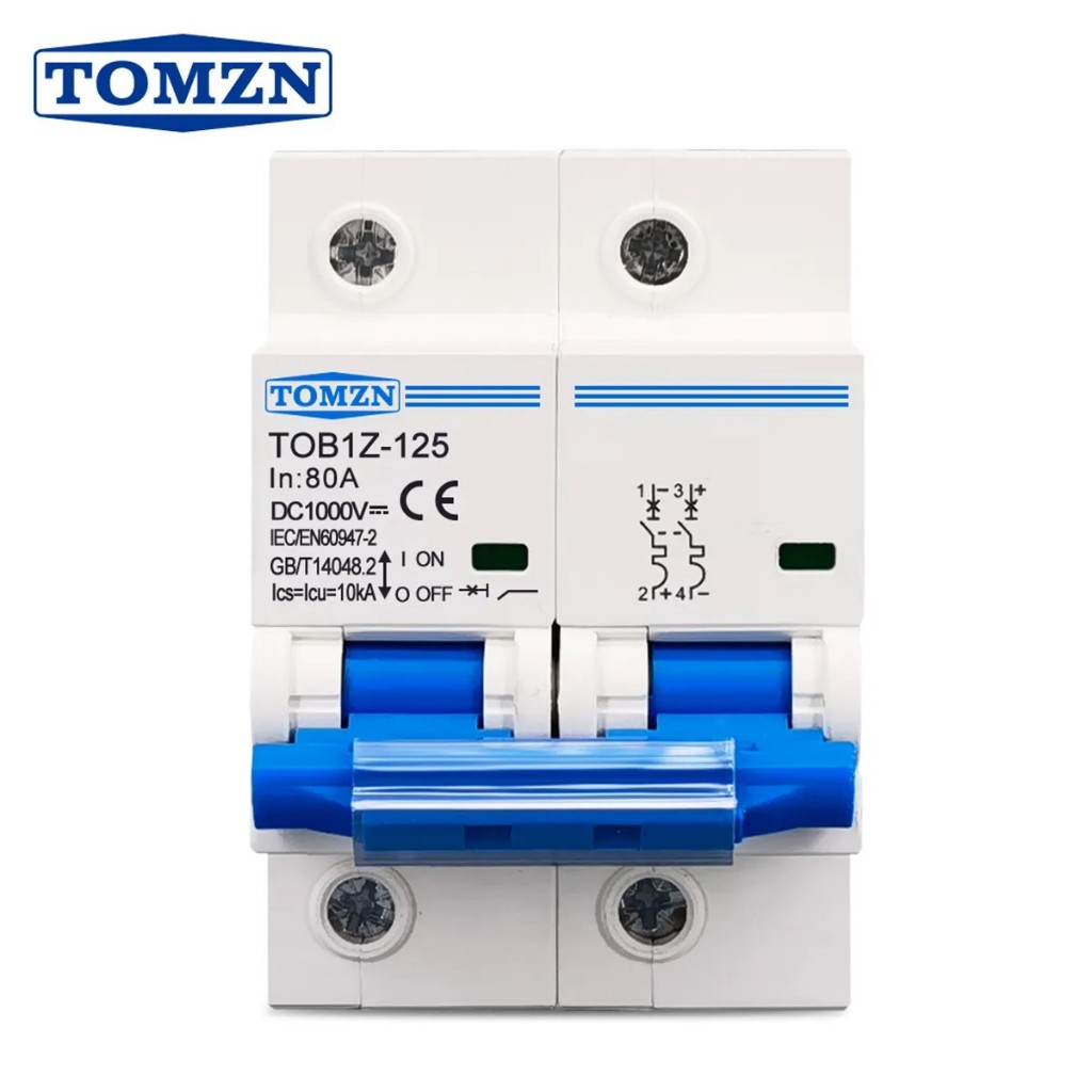 Tomzn 2P DC MCB 6KA 440V Disyuntor 50A | Shopee México