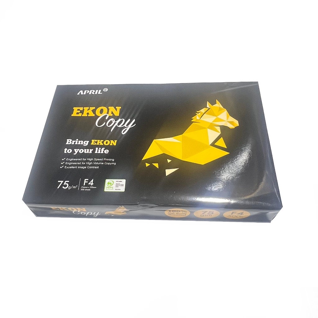 Papel EKON COPY HVS F4 75 Gramos (2 Resmas = 500 Hojas) | Shopee México