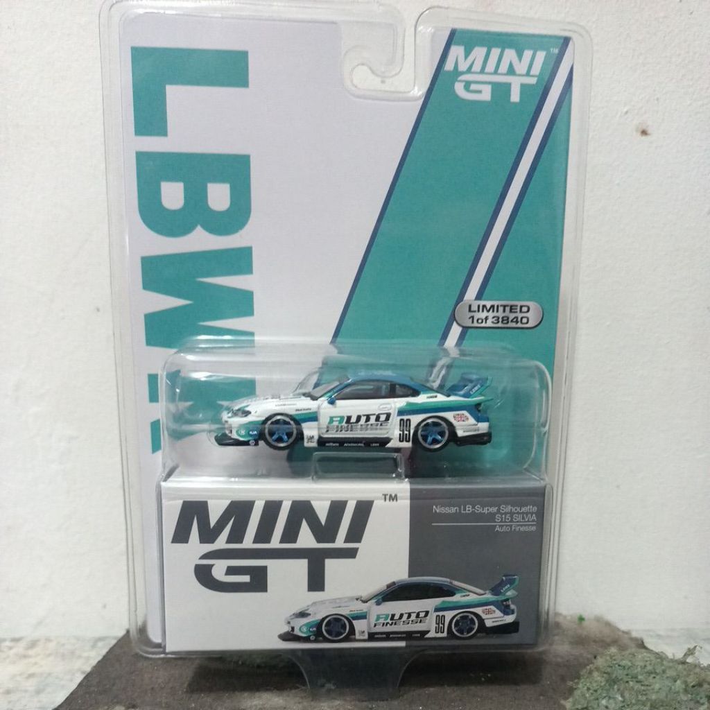Mini GT 490 Nissan LB-Super Silhouette S15 SILVIA Auto Finesse (Blister ...