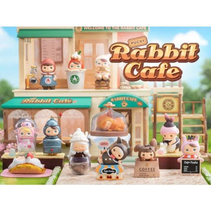 (cellected) Pucky Rabbit Cafe Series Popmart Caja Ciega Original Ori ...