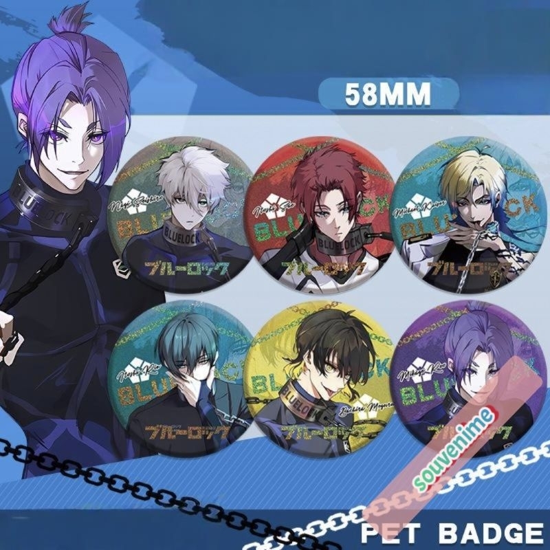 Broche/Bluelock Insignia De Personaje 58mm Regalo/Colección De Anime ...