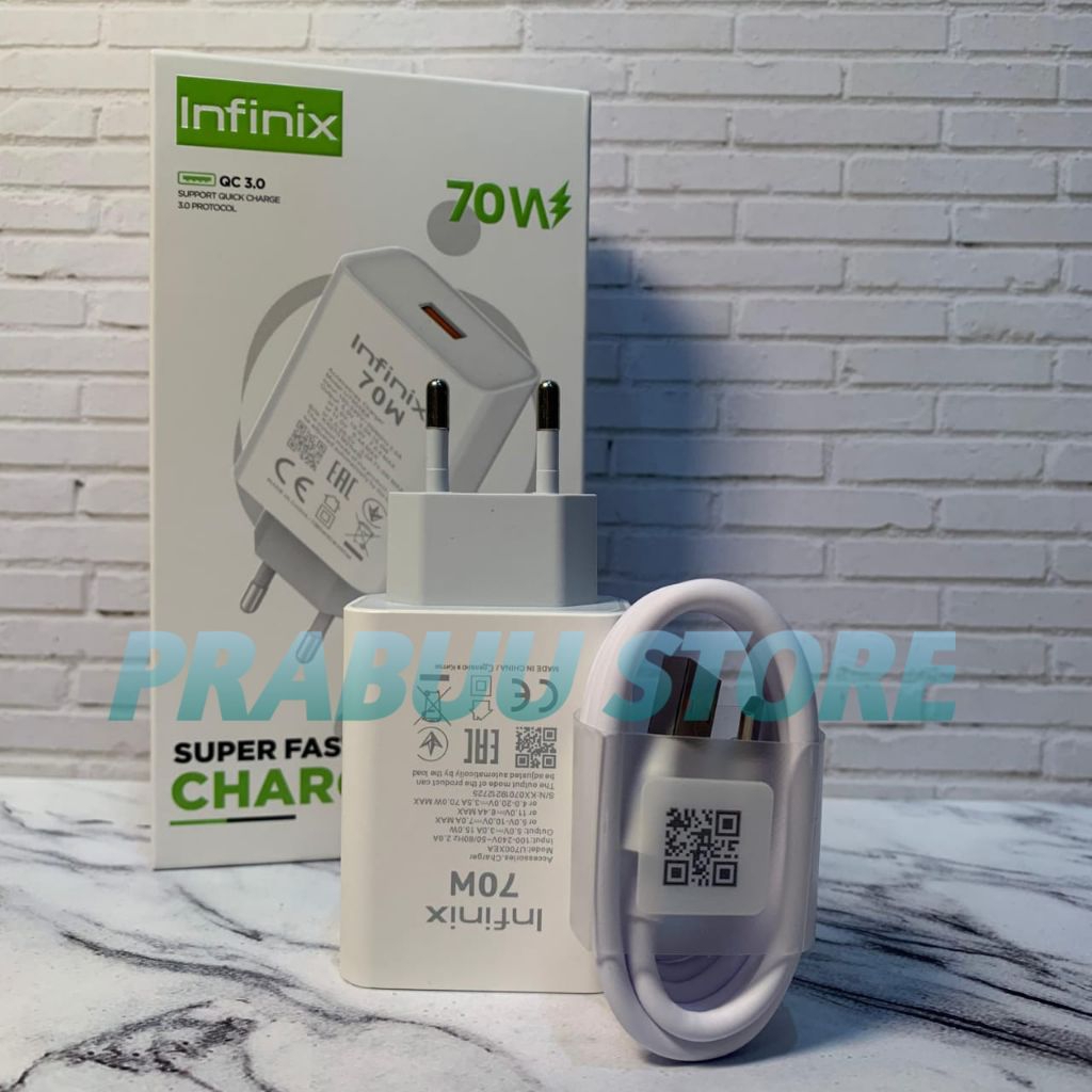 Cargador Casan Cas INFINIX Note 40 50 Pro + Plus Original 70W 90W Carga ...