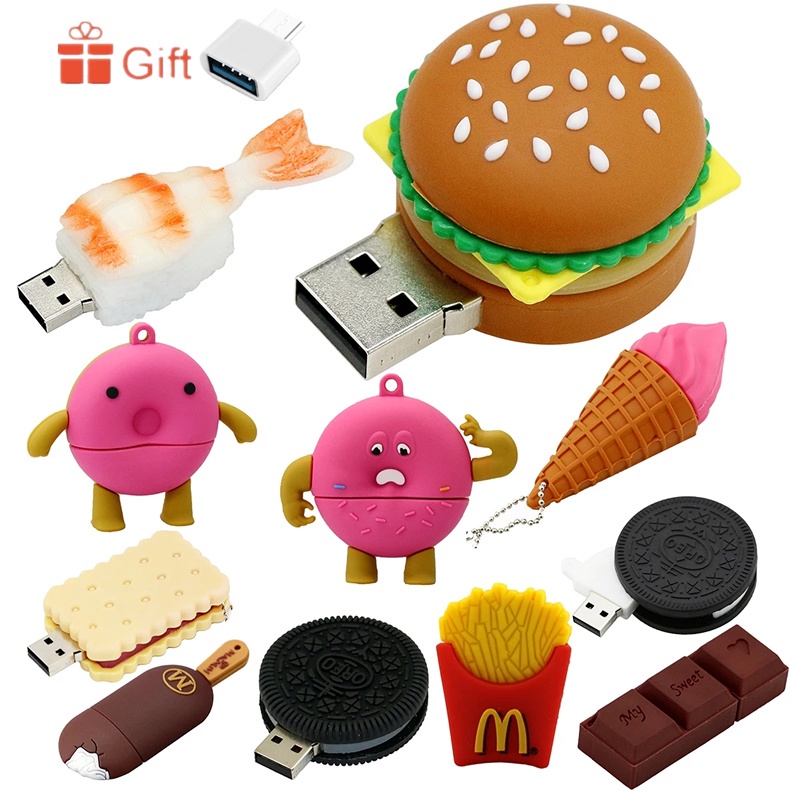 Hamburguesa usb De Alta Velocidad pendrive 2tb Alimentos sushi donut ...