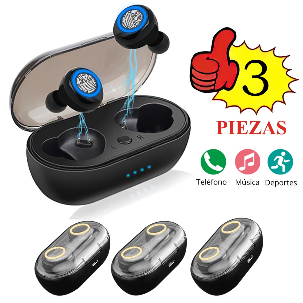 Auriculares Deportivos Inalámbricos Bluetooth 5.0 Y50 TWS Con Compartimento De Carga Caja De ...