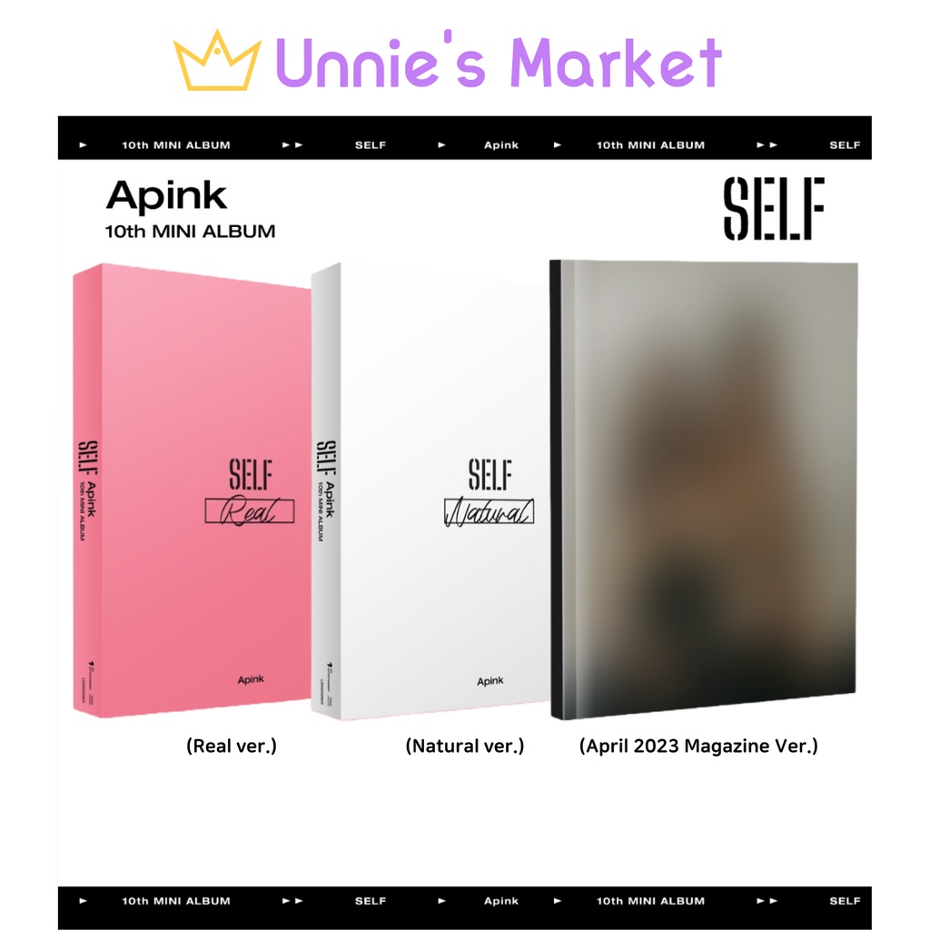 Apink [ SELF ] 10th Mini Album (Real ver. / Natural ver. / April 2023 Magazine Ver.) | Shopee México