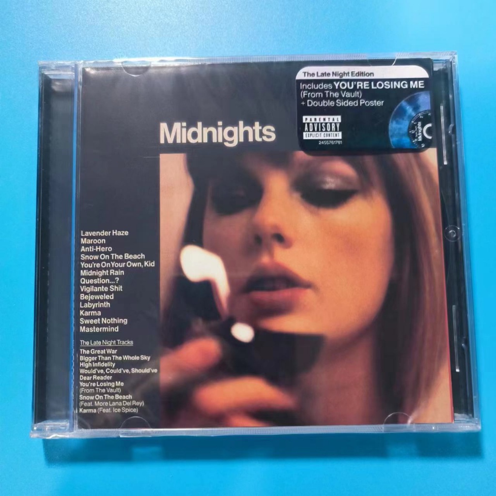 Taylor Swift Midnights The Late Night Edition Original CD Album Deluxe ...