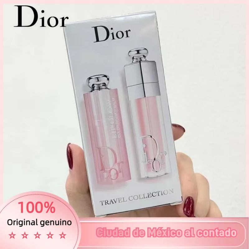 Dior bálsamo labial hidratante caja de regalo de dos piezas 001 lápiz ...
