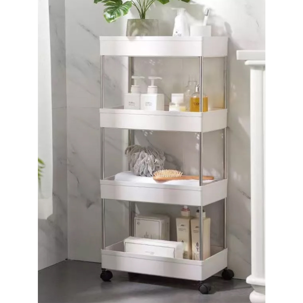 Estante De Plástico 4 Niveles Con Ruedas | Shopee México