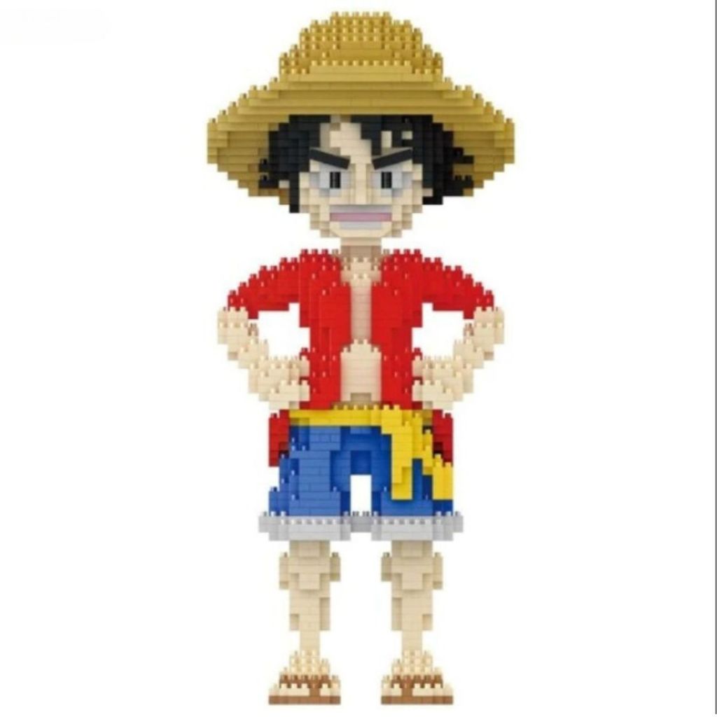 Bloques de Construcción Armables One Piece Luffy Mini Blocks 1750 ...