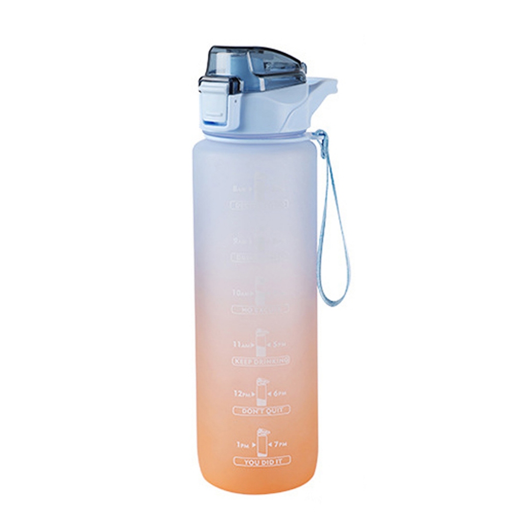 Botella de agua de gran capacidad 1000ml botella deportiva de moda a prueba de fugas botella de ...