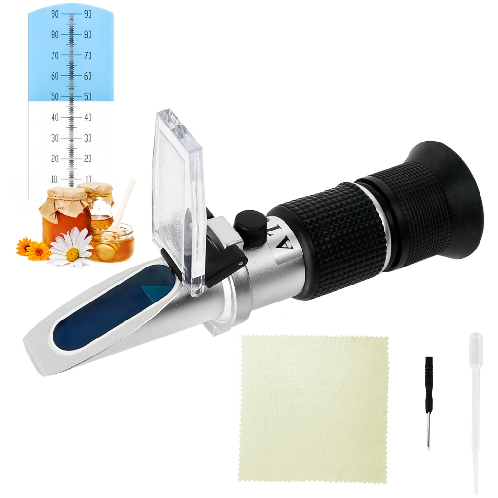 Óptica Refractómetro, refractómetro brix digital 0-90% brixómetro ...