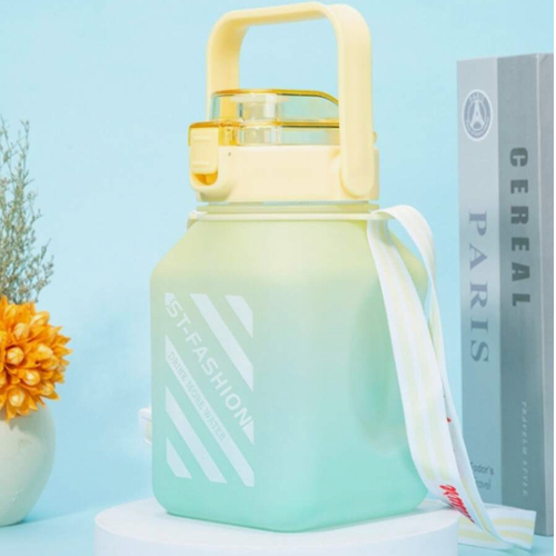 Set De 2 Botellas de Agua. Deportiva, Cuadrada, Multicolor y ...