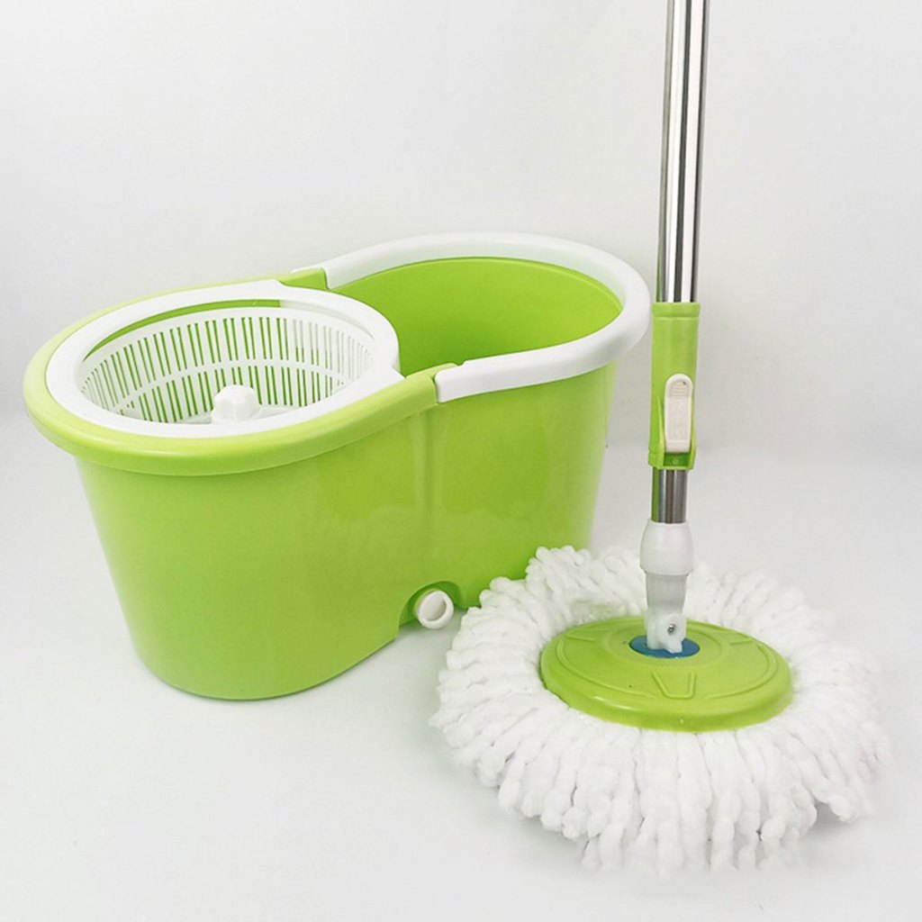 Juego de trapeador giratorio lavable a mano de 360 grados con balde ...