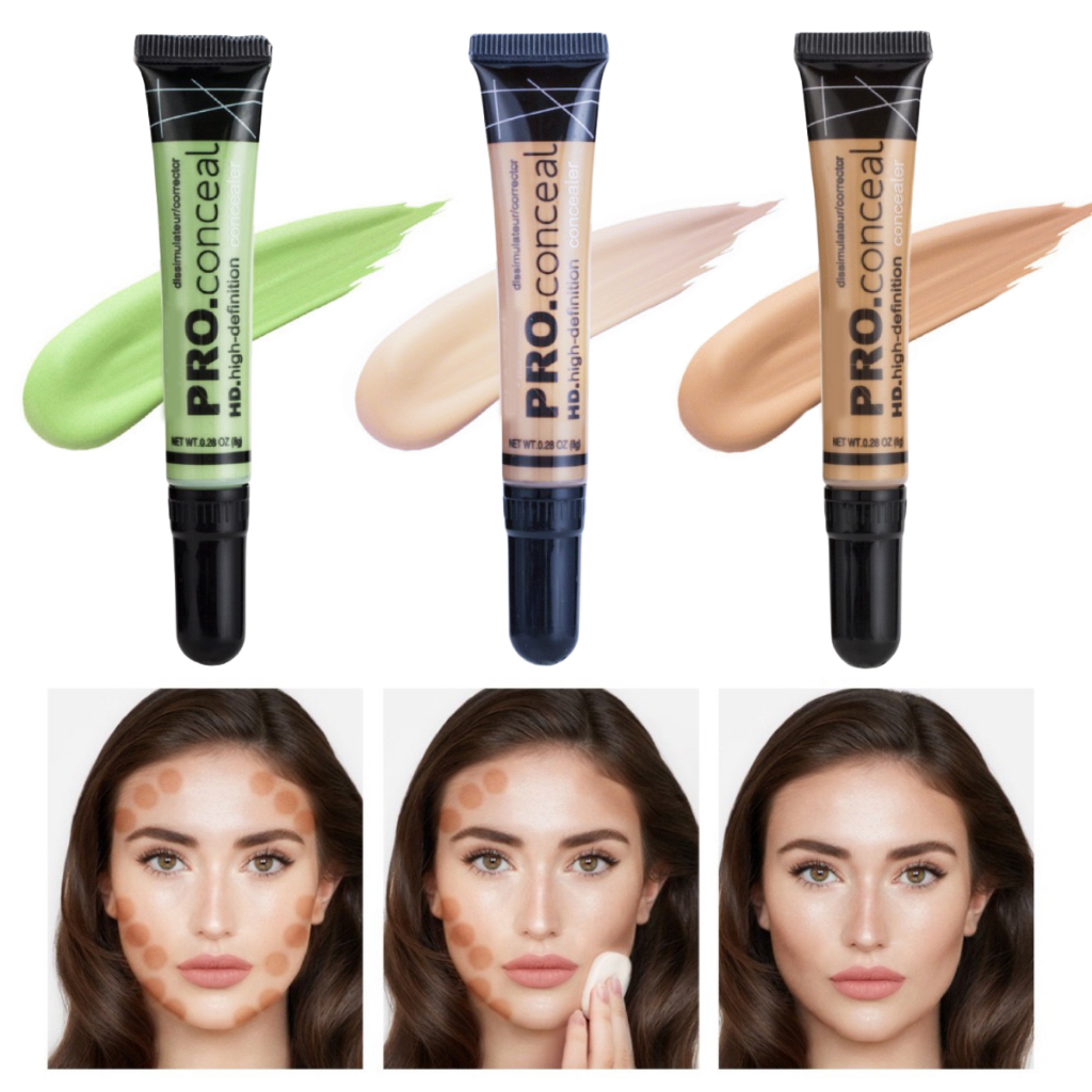 Corrector Profesional de Colores Paquete de 3 Colores Para Rostro ...