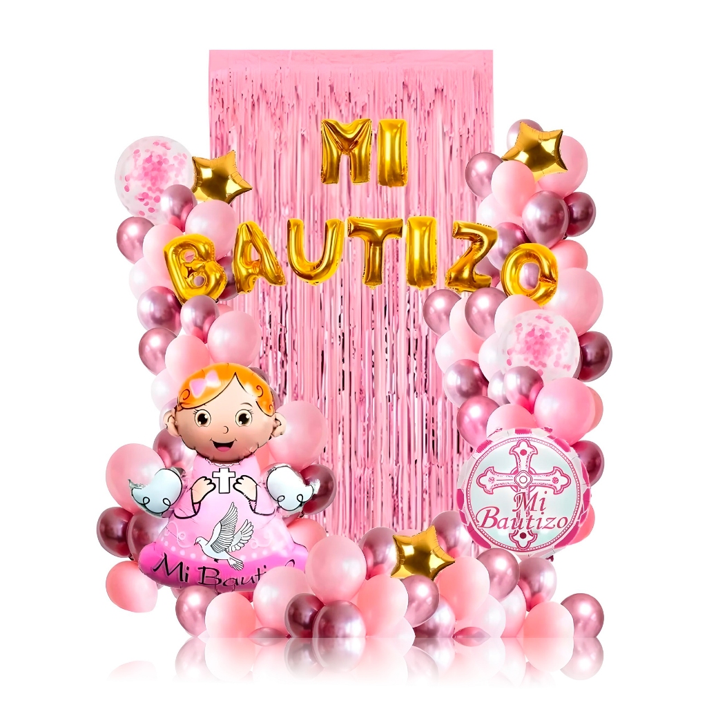 Set de Globos Mi Bautizo Paquete Decoración Para Bautizo Fiesta para ...