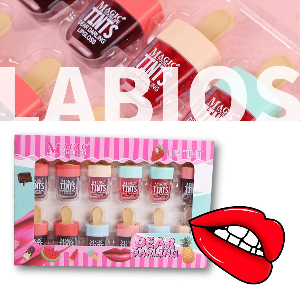 12 PCS Tinta Para Labios Labiales Liquido Mini Bolsillo Paquete Para ...