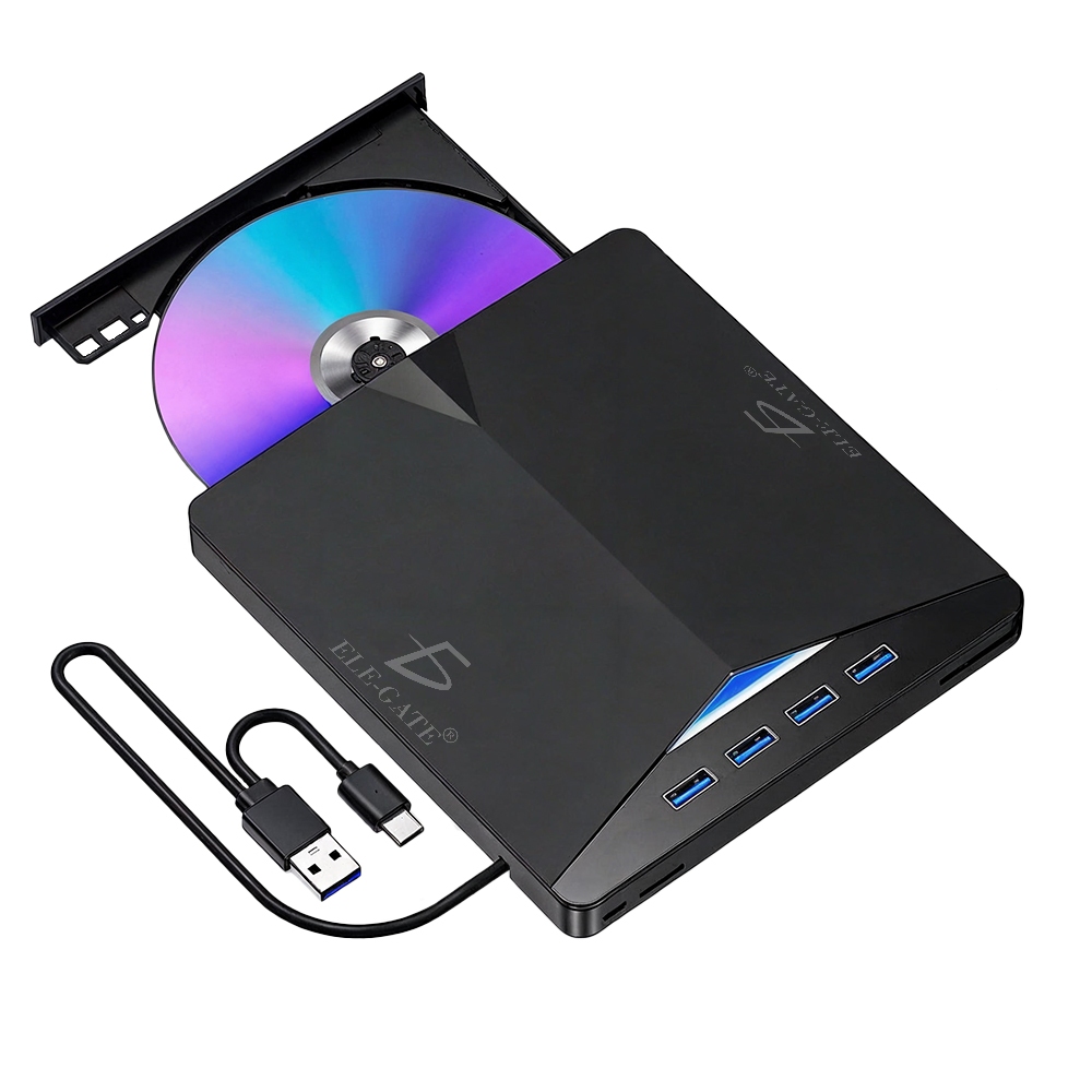 Grabador 7 en 1 De Dvd/cd/Vcd Multifuncional con Hub Lector Usb3.0 ...