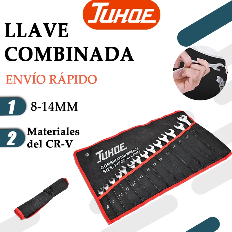 Juego De Llaves Combinadas Estandar 14pieza Kit Herramientas | Shopee México