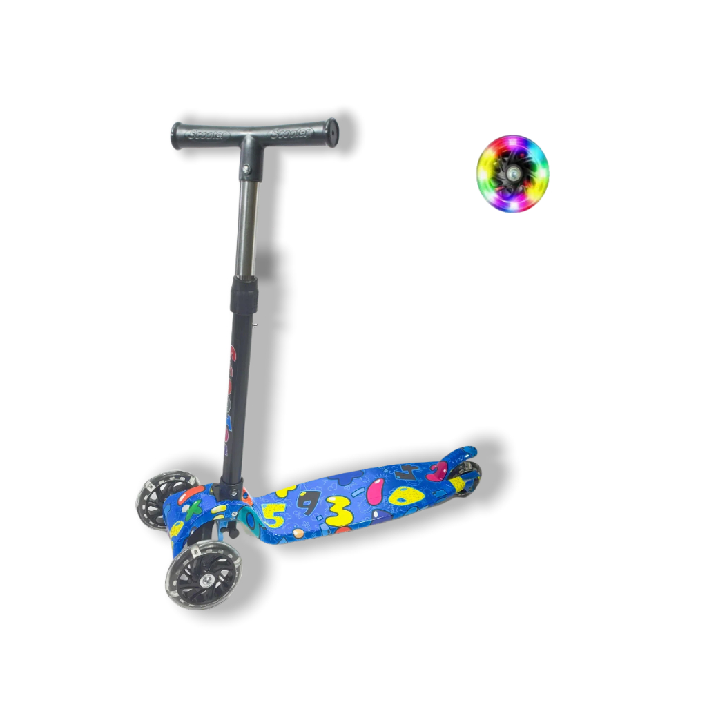 TAIKULA®Scooter Plegable para Niños de 2-12 Años, Patinete de 3 Ruedas ...