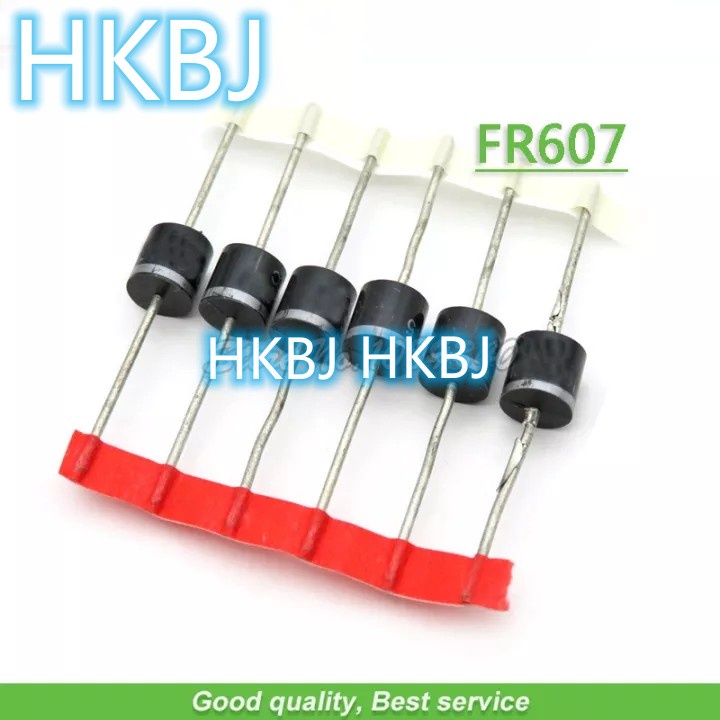 20pcs FR607 6A 1000V DIP Recuperación Rápida Alta Frecuencia Diodo De ...