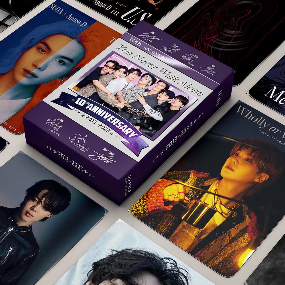 55 Unids/Caja BTS Photocards You Never Walk Alone PROOF Army FESTA Lomo Card JUNGKOOK V JIMIN ...