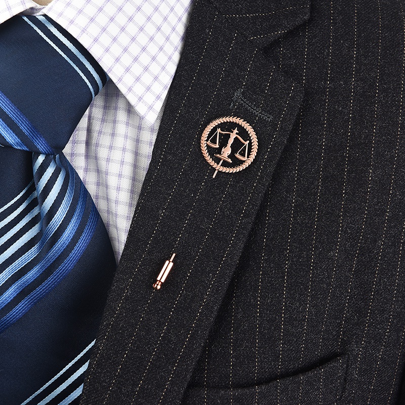 Qi Wu Advocate Abogado Emblema Para Hombres Solapa Pin Broche De Acero Inoxidable Pines Justicia ...