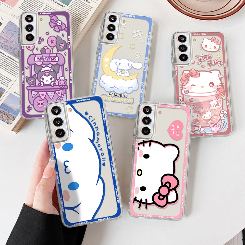 Hello Kitty Cinnamoroll kuromi Melody Carcasa Transparente Para Teléfono Samsung Galaxy S23 S22 ...