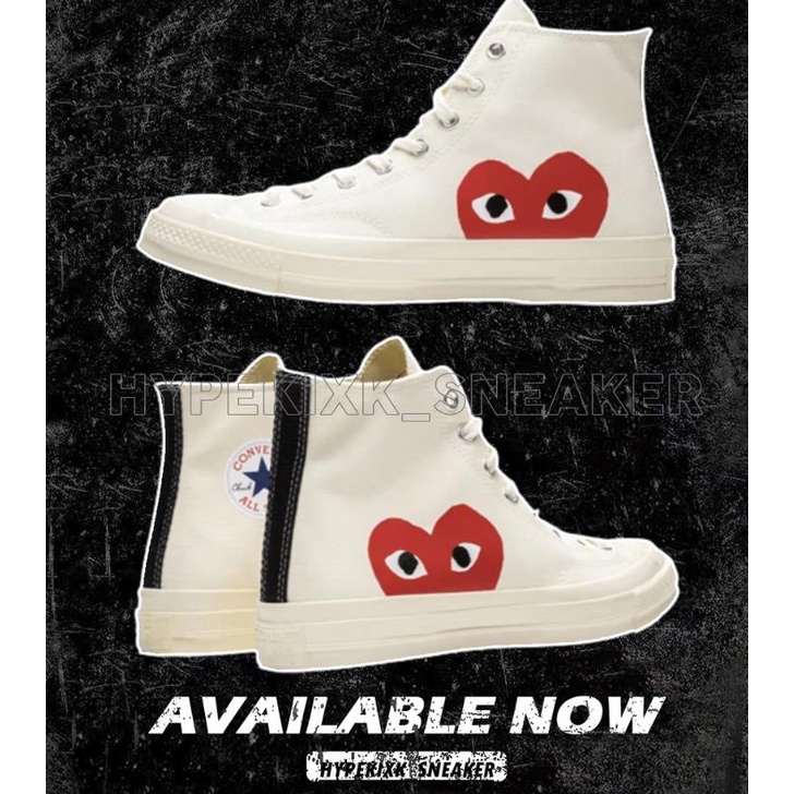 Converse Chuck 70 Low Top x Comme des Garcons Play Canvas'cdg Black ...