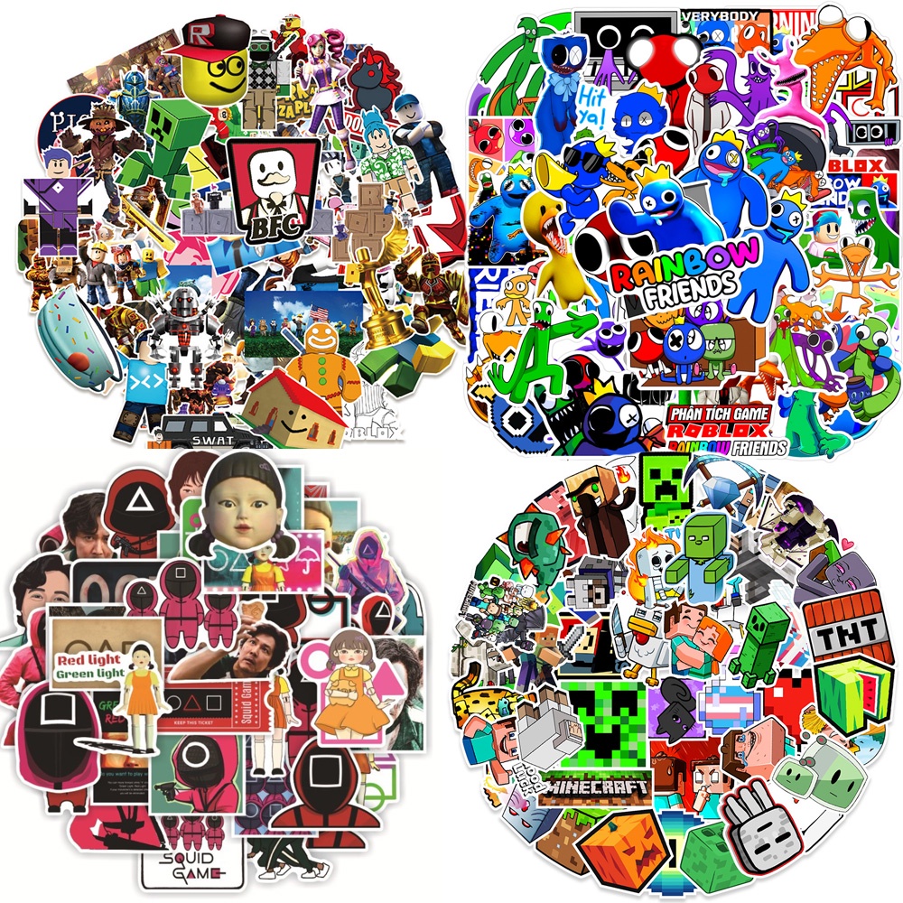 50 Unids/set Pegatinas De Dibujos Animados Minecraft Roblox Juego De ... 50 Unids/set Pegatinas De Dibujos Animados Minecraft Roblox Juego De ...