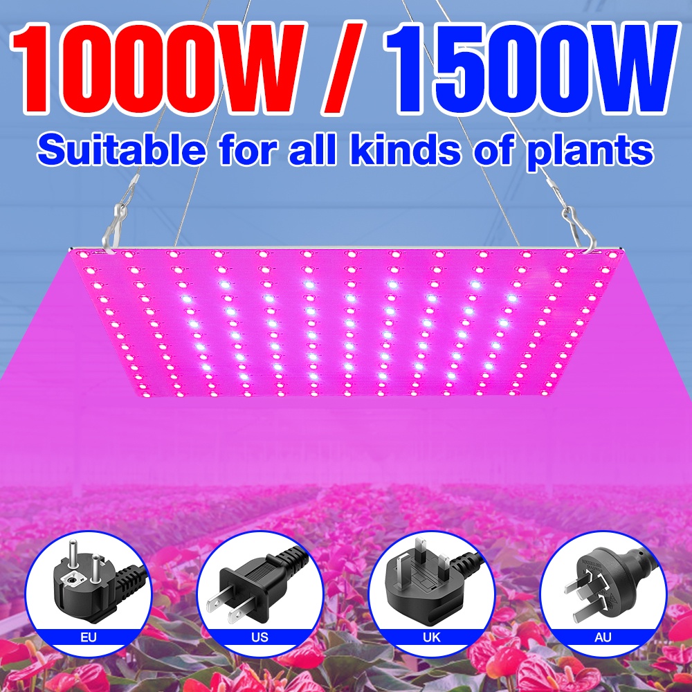 Lámpara LED para crecimiento de plantas, 220V, 1500W, espectro de luz ...