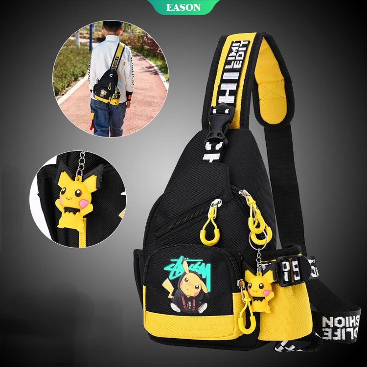 2022 Nuevo Pokémon Pikachu Bolso Para Niños Lindo De Pecho De Moda Niño ...
