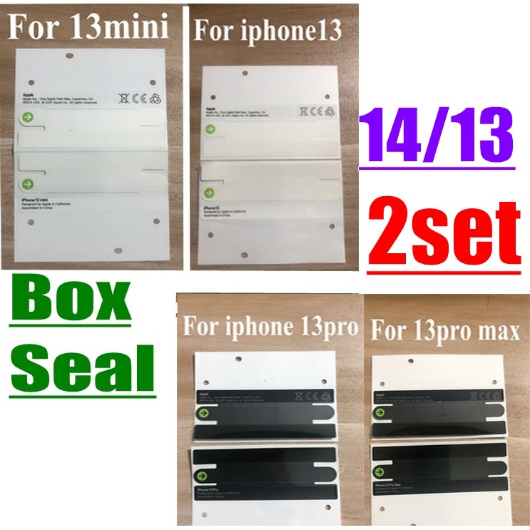 2set Box seal Para iphone 14 plus pro max 13mini mini 13 Paquete Al Por ...