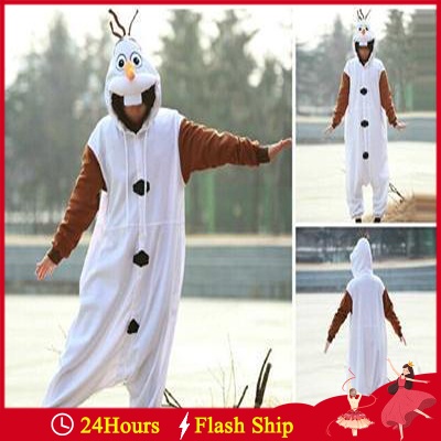 Anime Olaf Adulto Muñeco De Nieve Disfraz Pijamas Cosplay Mono Pijama ...