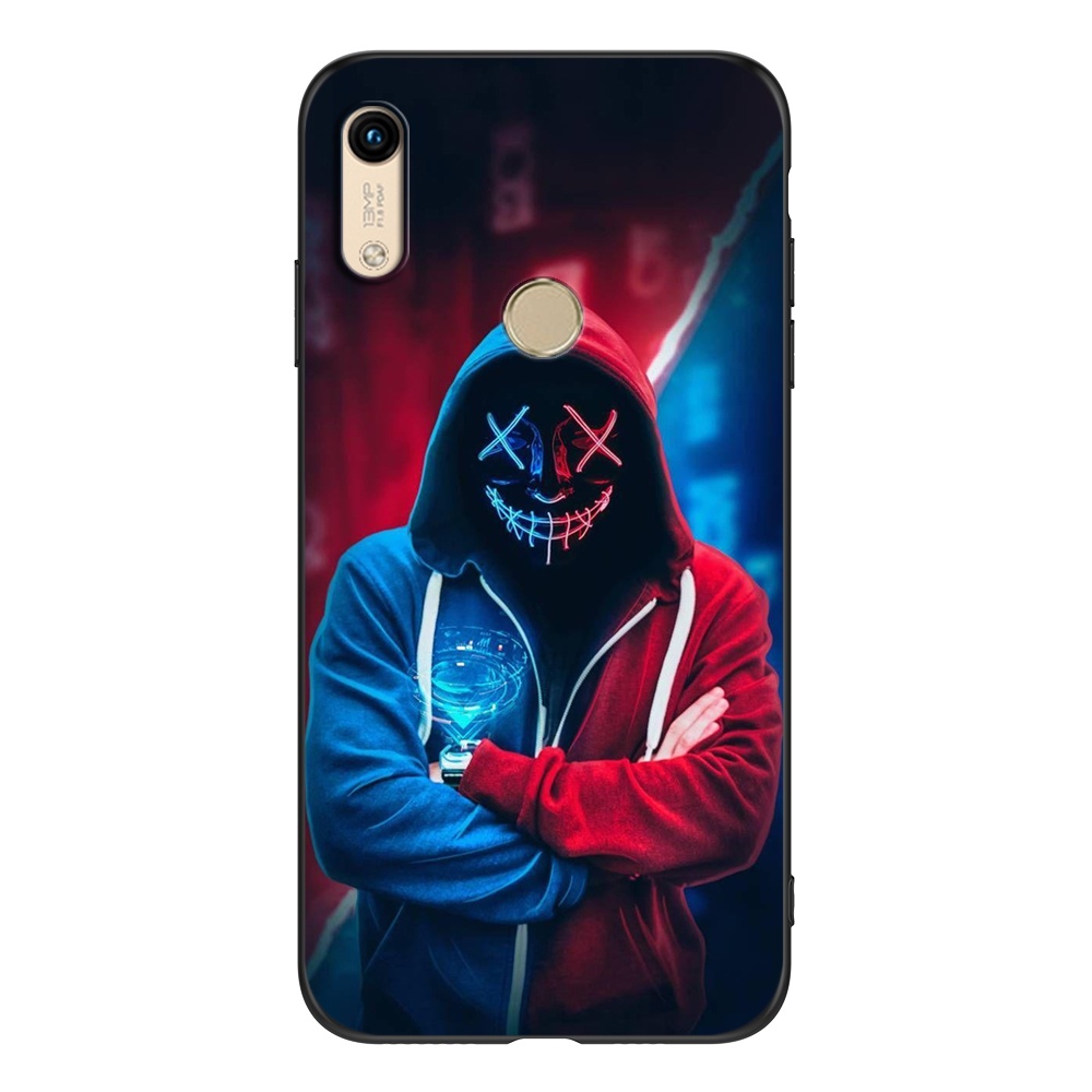 Para Honor 8A Caso Para huawei prime De Silicona Cubierta Trasera Funda ...